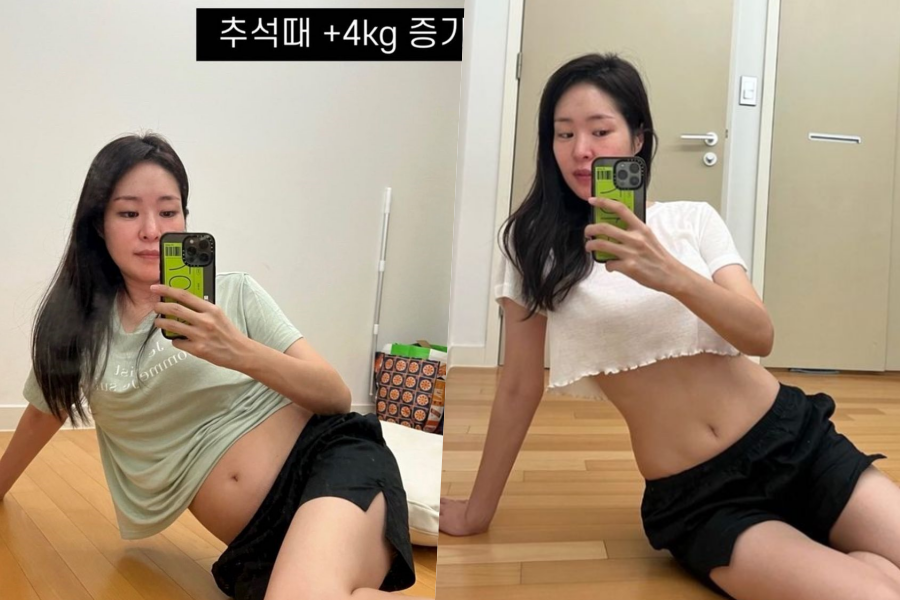'장광 딸' 미자, 추석 때 찐 4kg 벌써 뺐네…49kg 인증 "원상복귀 완료"-pickcon