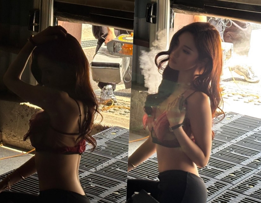 에스파 닝닝, 브라톱에 드러난 은근한 볼륨감…고혹적인 S라인 자태-pickcon