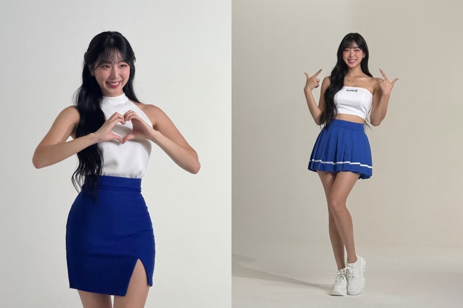 안지현 치어리더, 7등신 기럭지에 황금 골반의 소유자…꽃봉오리처럼 예쁜 라인-pickcon