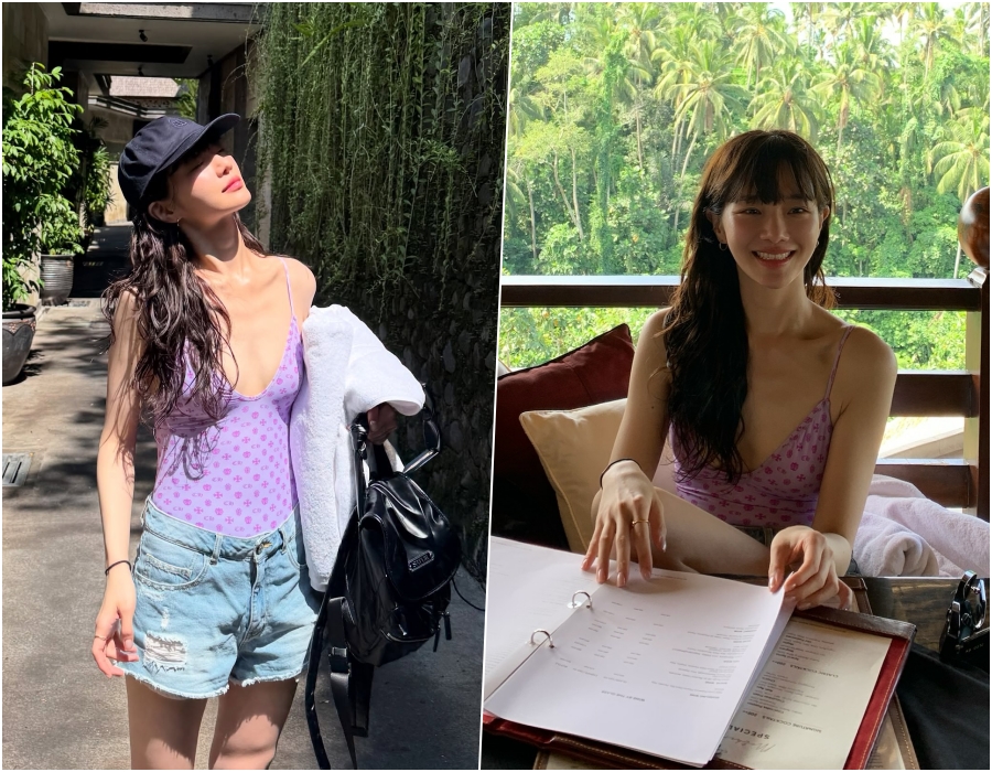 박규영, 가슴 라인 드러낸 파격 수영복 자태…'뼈말라' 그 자체인 슬렌더-pickcon