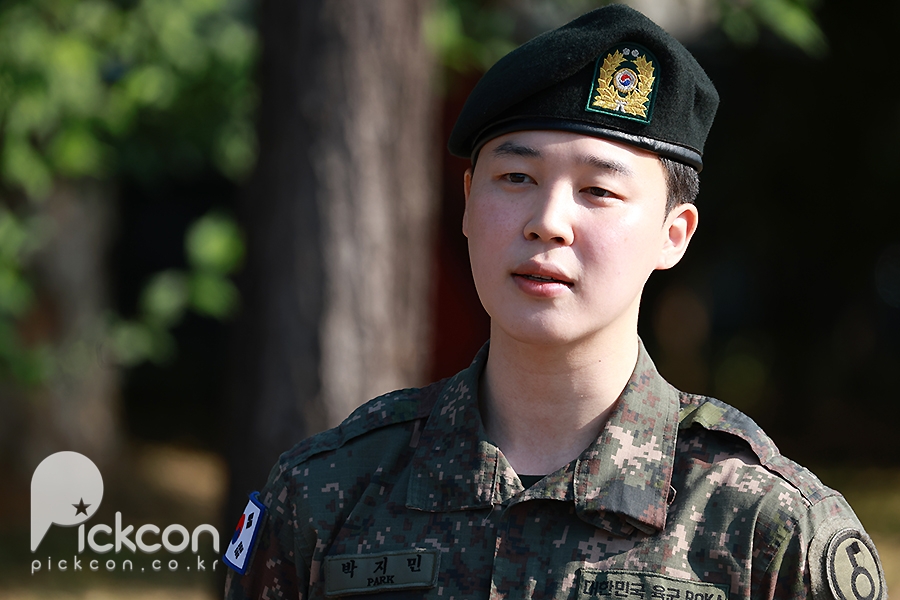 방탄소년단 지민, 오늘 마지막으로 볼 수 있는 '군복+베레모' [포토]-pickcon