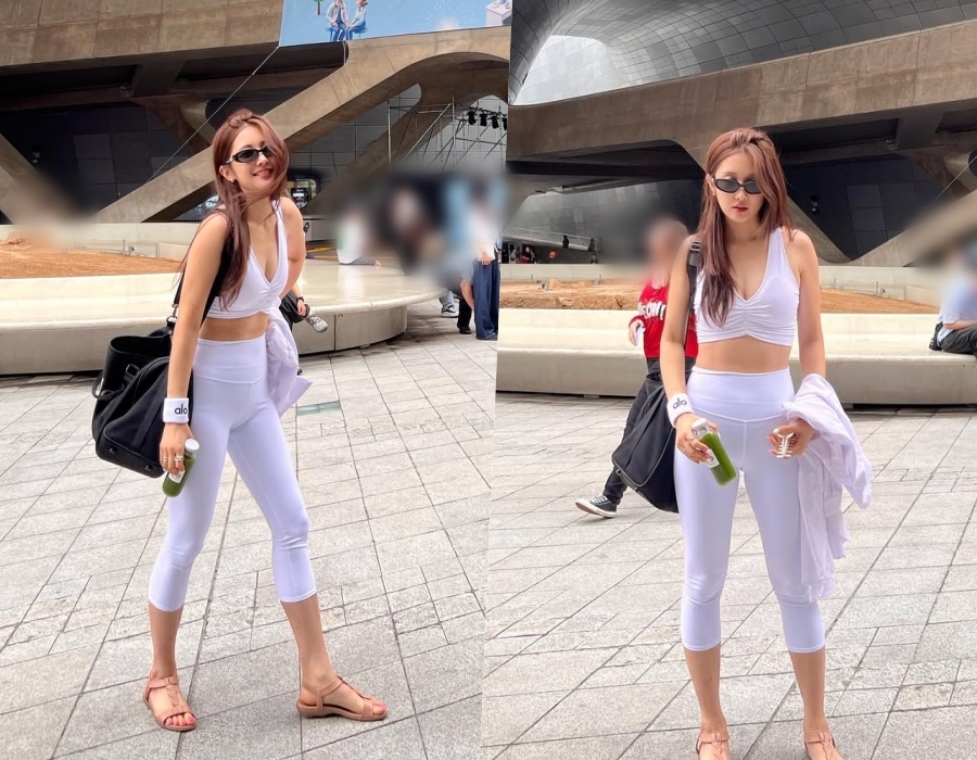 남지현, 이렇게 파격 차림으로 동대문 앞을 다닌다고? 당당한 건강美