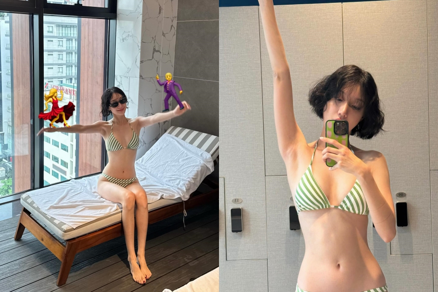 '프리스틴 출신' 김민경, 초슬렌더 홀터넥 비키니 자태…유려한 S라인-pickcon