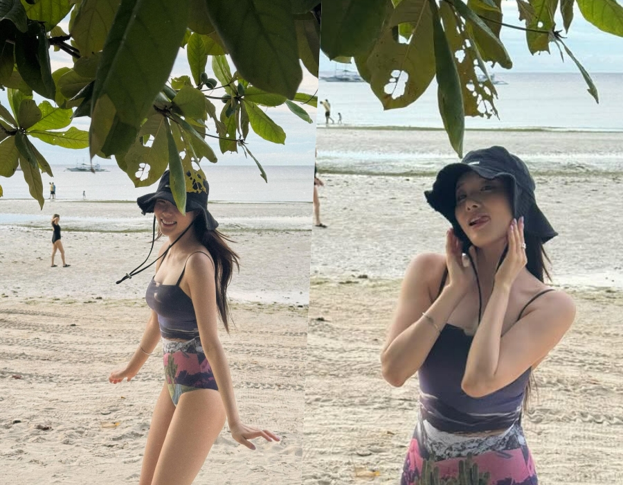 민경아, 볼륨감 이 정도였어? 딱 붙는 수영복에 완벽 S라인 몸매 자랑-pickcon