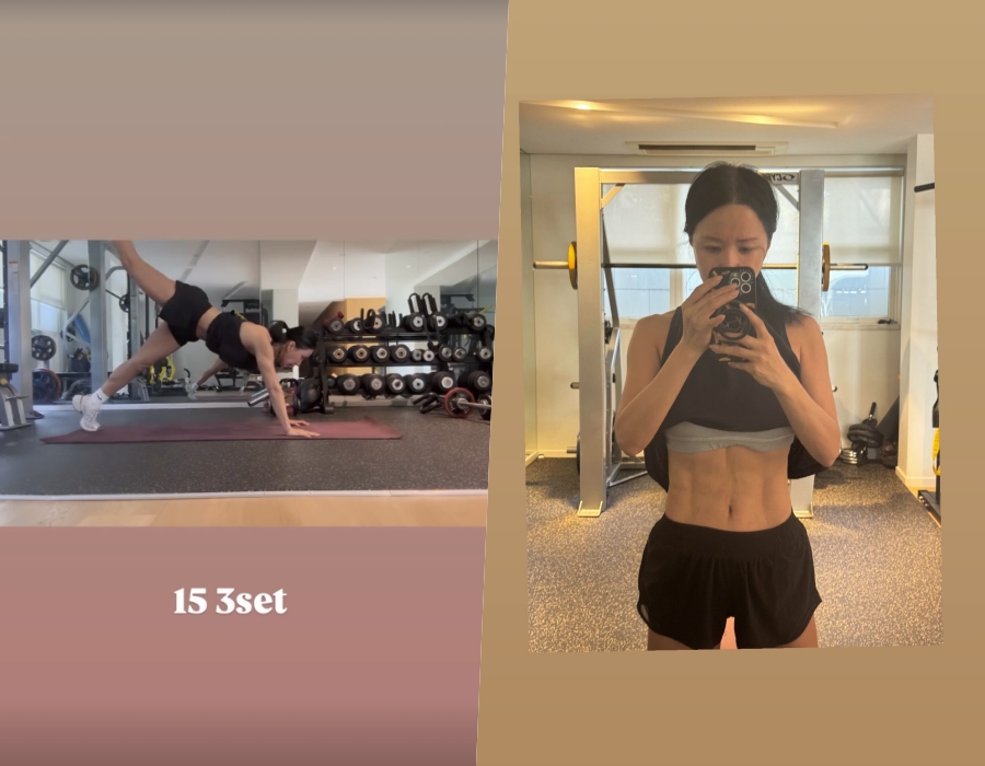 '50대' 엄정화, 자기 관리를 얼마나 열심히 하는 거야…선명한 식스팩에 깜짝-pickcon