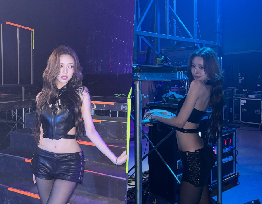 ITZY 유나, 로우라이즈 핫팬츠에 돋보이는 '황금골반'…완벽 S라인 자태-pickcon