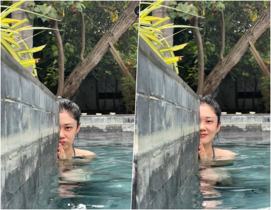 '6살 연하♥' 장나라, 깜찍한 수영복 비주얼에 전남편(?) 지승현도 "귀여우시네요"-pickcon