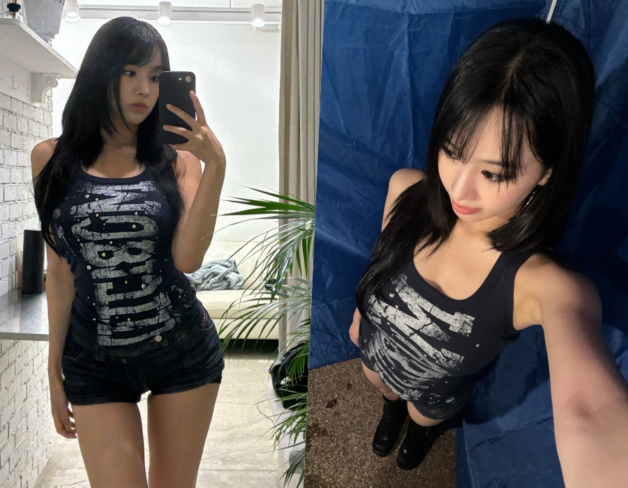 키오프 나띠, 꽉 찬 볼륨감 탓에 팽팽해진 의상…선명한 S라인 그리는 글래머-pickcon