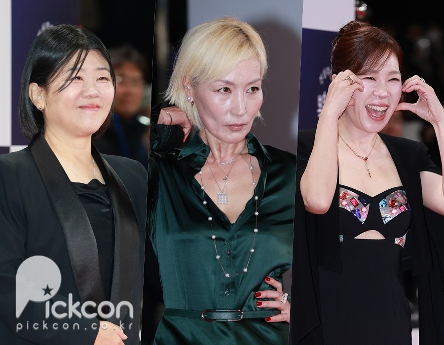 이정은X이혜영X염혜란, 극과 극 무드 속 돋보이는 아우라 (청룡영화상)-pickcon